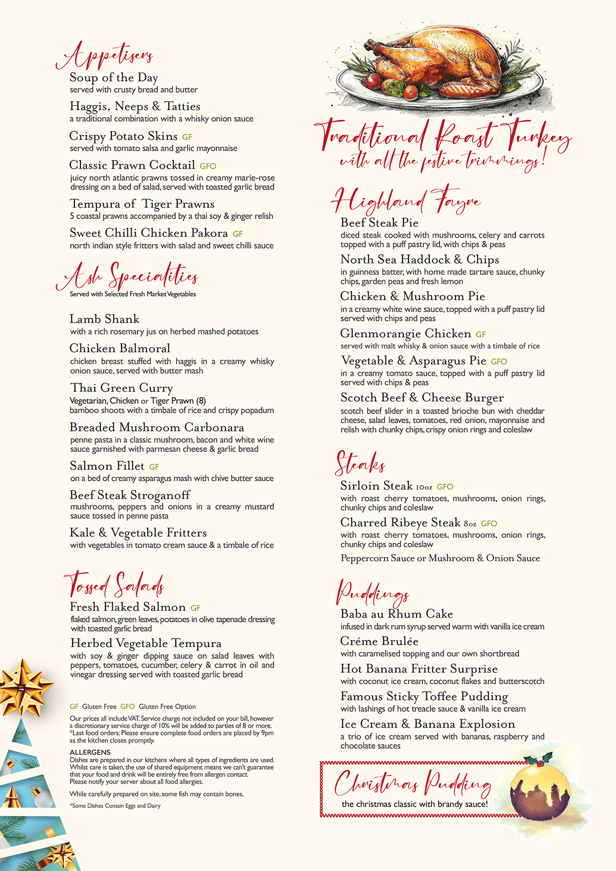 Where to get Christmas Day dinner in Inverness